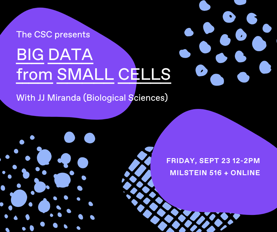 Workshop Big Data From Small Cells Barnard Computational Science Center